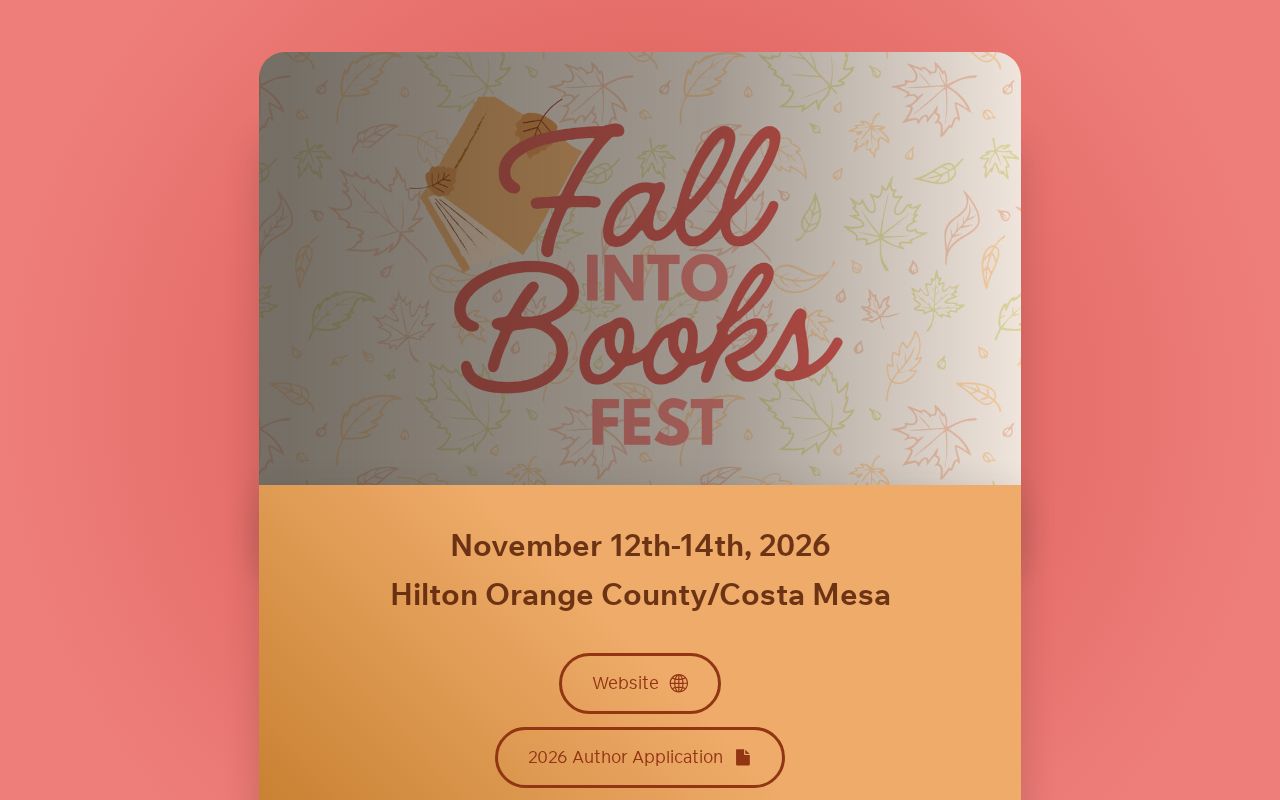 Fall Into Books Fest